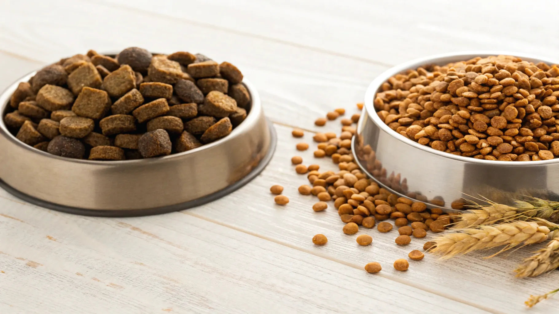 compare puppy kibble